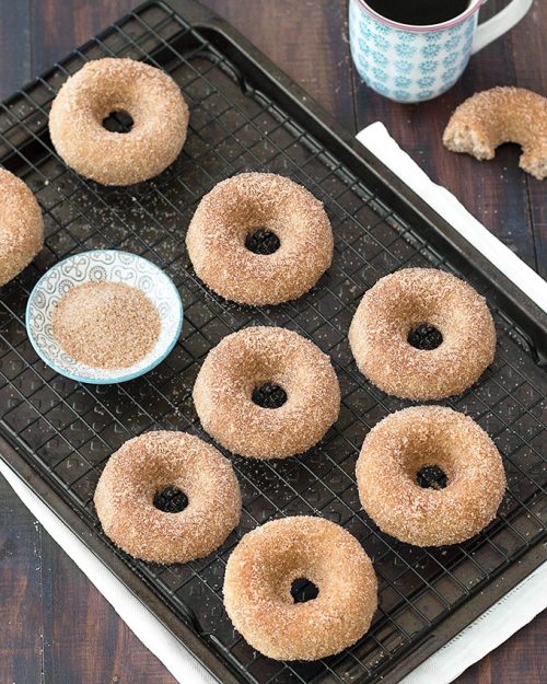 Baked Cinnamon Sugar Donuts - As Easy As Apple Pie